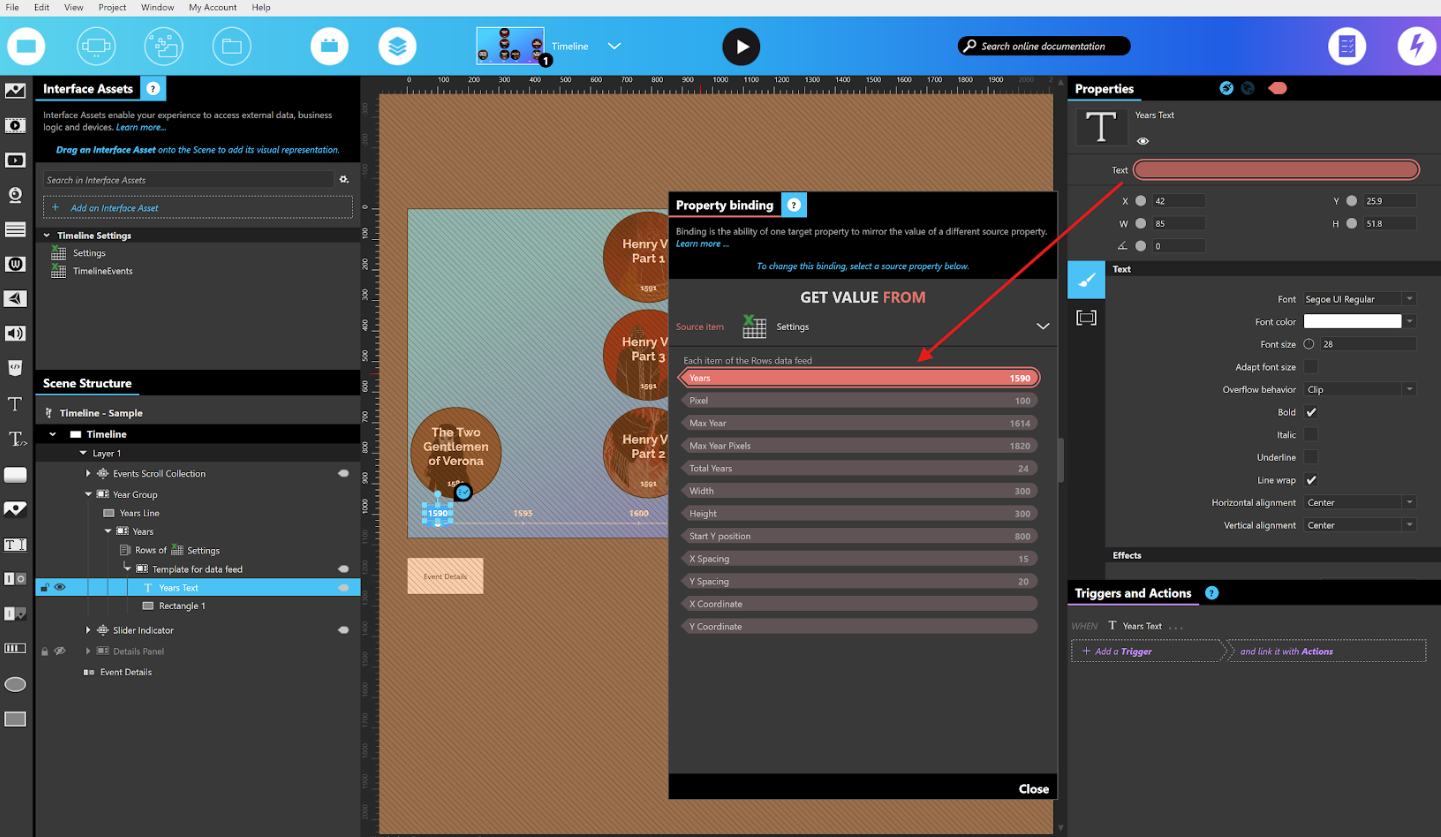 "Timeline Example" Sample – Intuiface Help Center