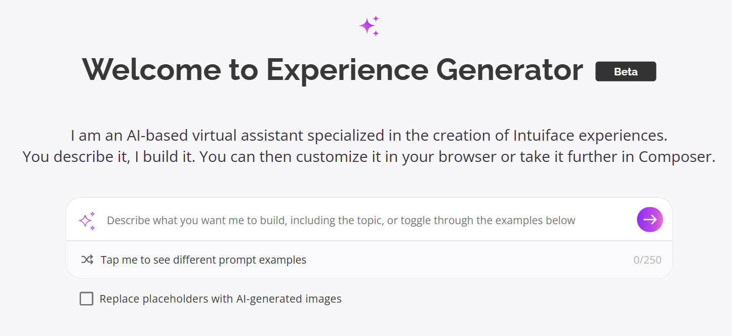 Experience Generator – Intuiface Help Center