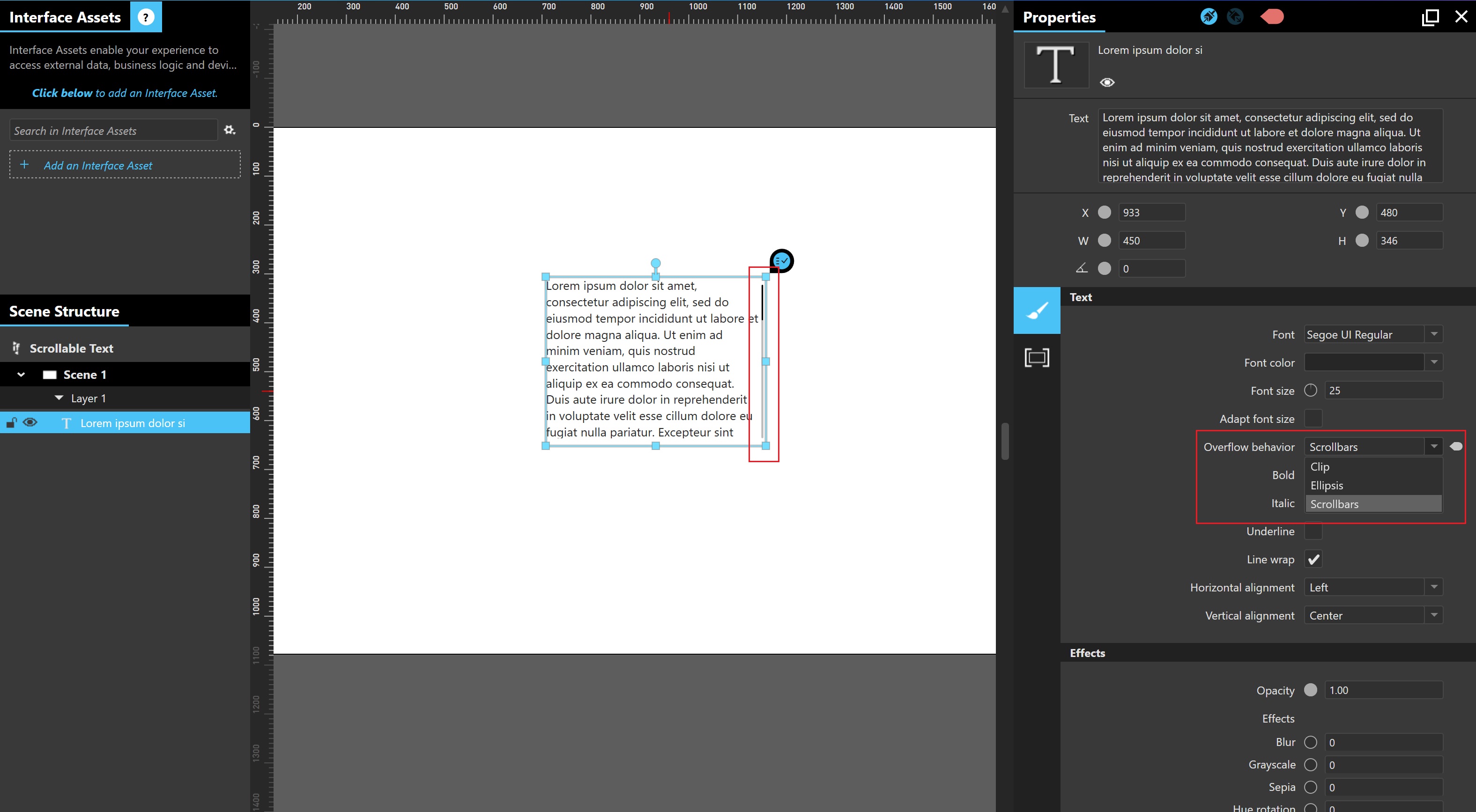 How to create scrollable text – Intuiface Help Center
