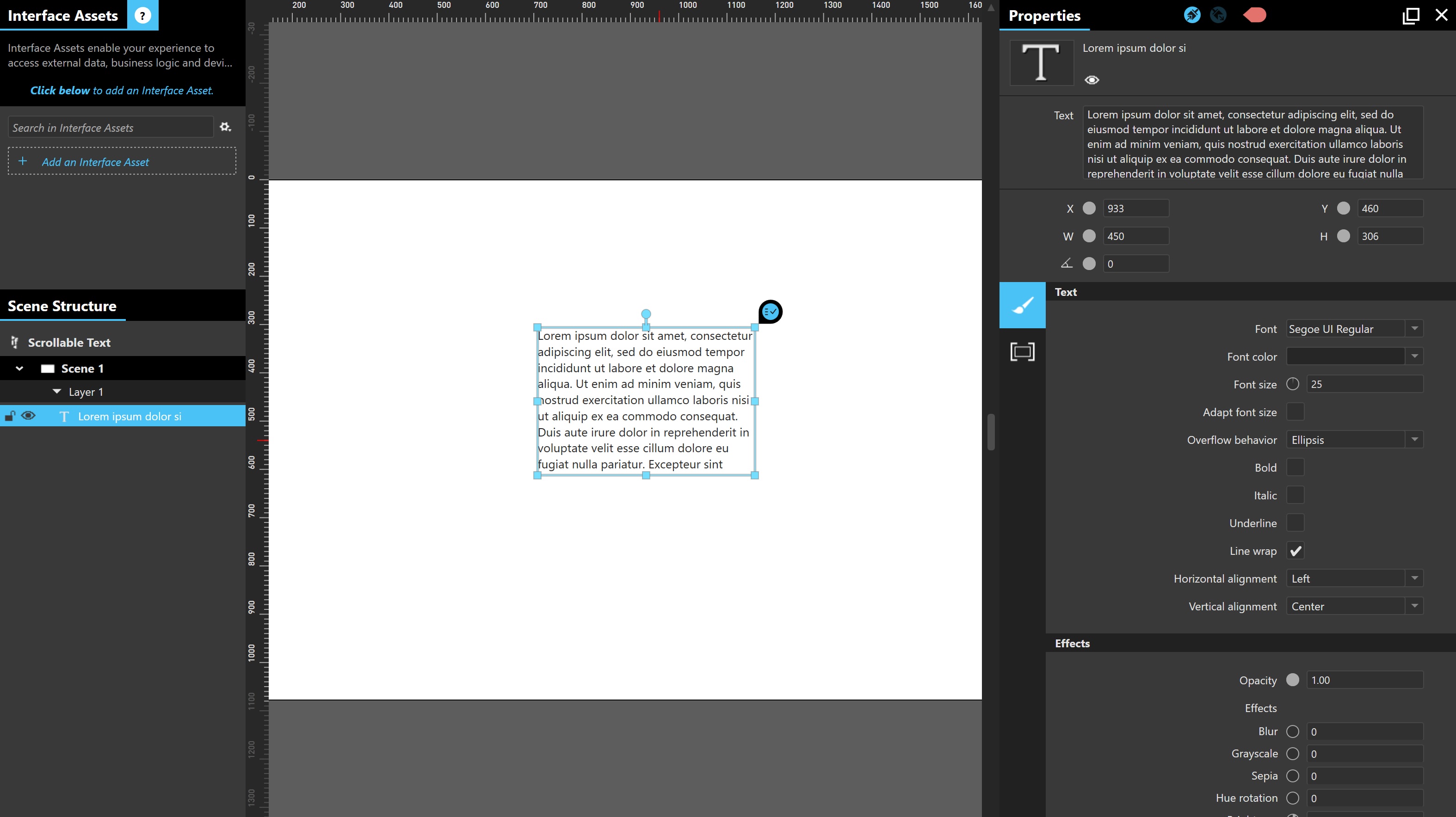 How to create scrollable text – Intuiface Help Center