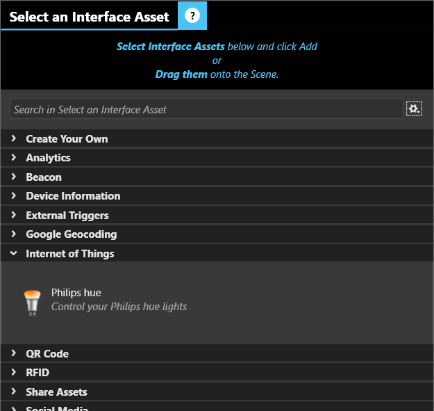 Interface Asset - Philips hue Lights – Intuiface Help Center